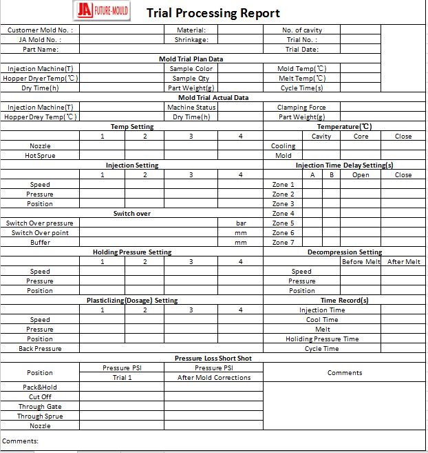 Mold Trial _Service_JA FUTURE-MOULD TECHNOLOGY,LTD